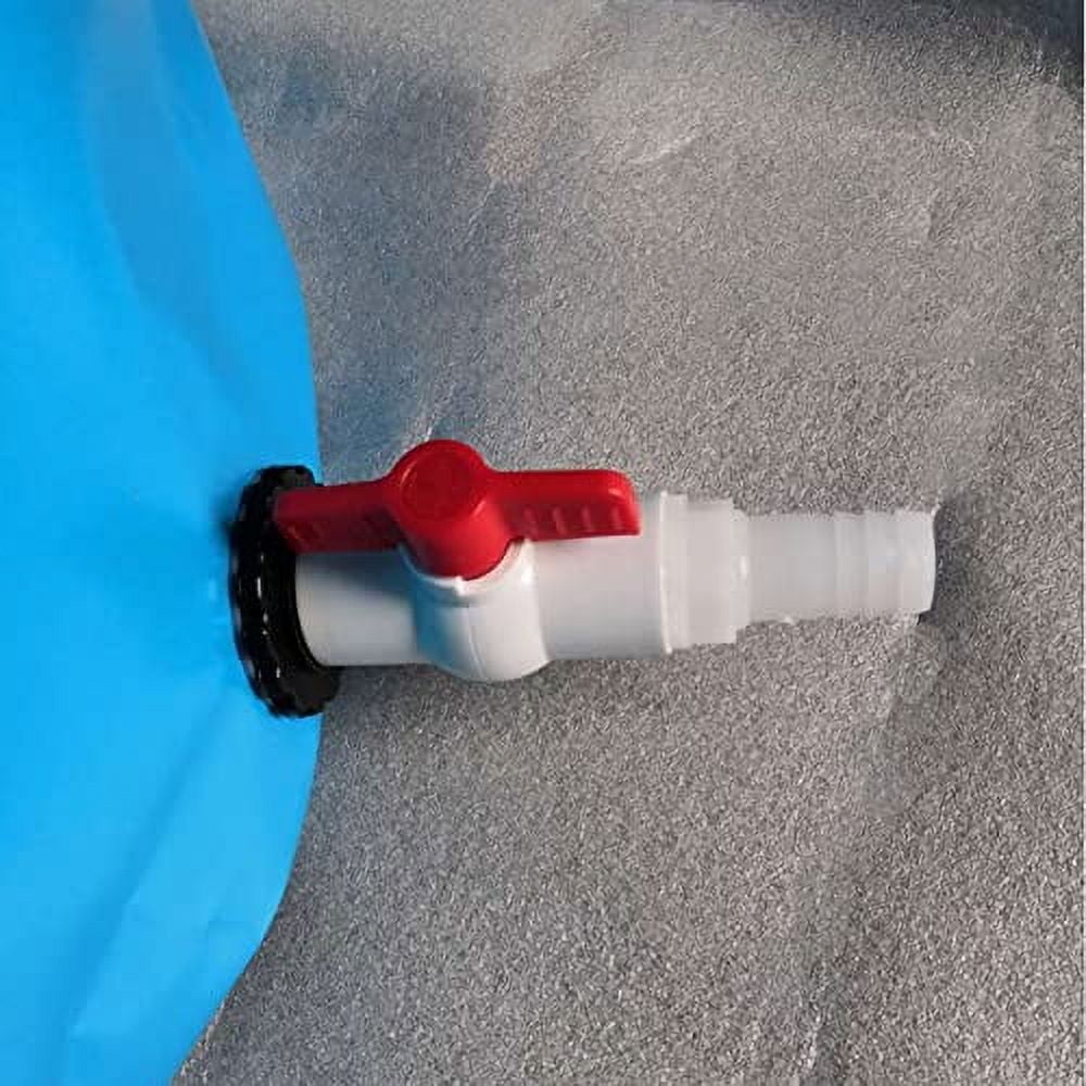 Blue Collapsible Rain Barrel Sturdy PVC Storage Container Water ...