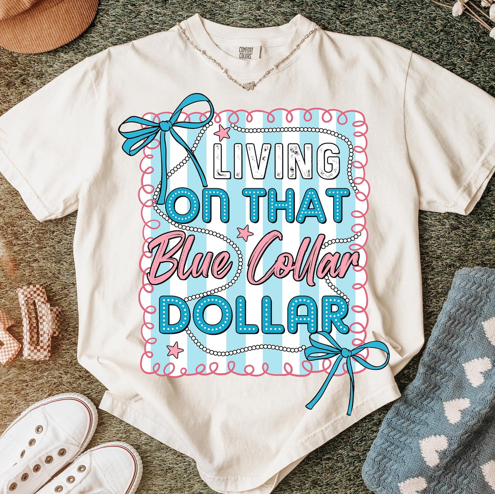 Blue Collar Dollar Shirt, Preppy Western Shirt, Funny Country Shirt ...