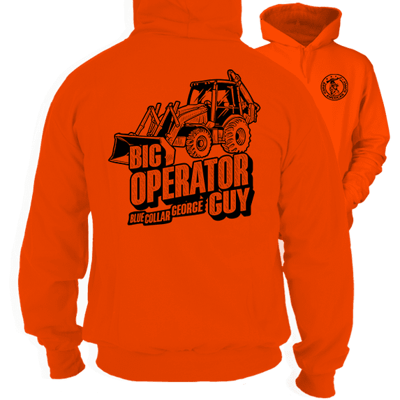 Blue Collar George - Big Operator - Safety Hi-Vis Hoodie - Walmart.com