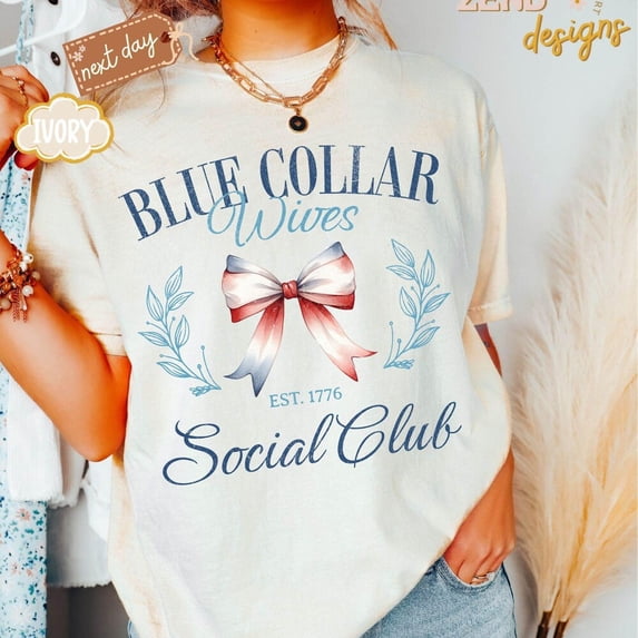 Blue Collar Wives Social Club Shirt, Blue Collar Wife Tshirt, Gift For ...
