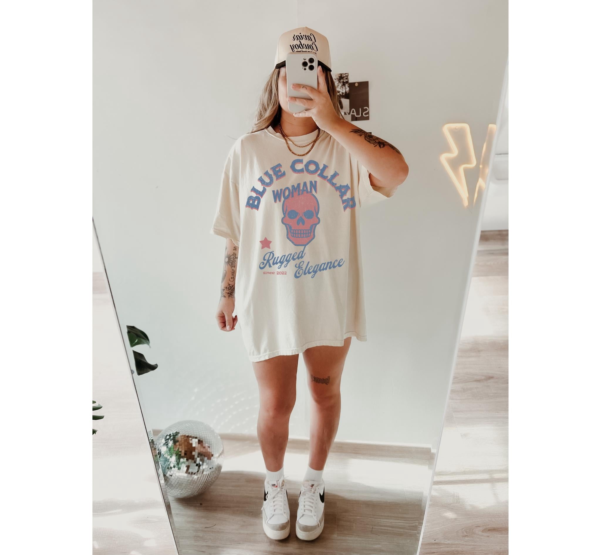 Blue Collar Woman t-shirt | Blue Collar Ladies | Strong Women | Blue ...