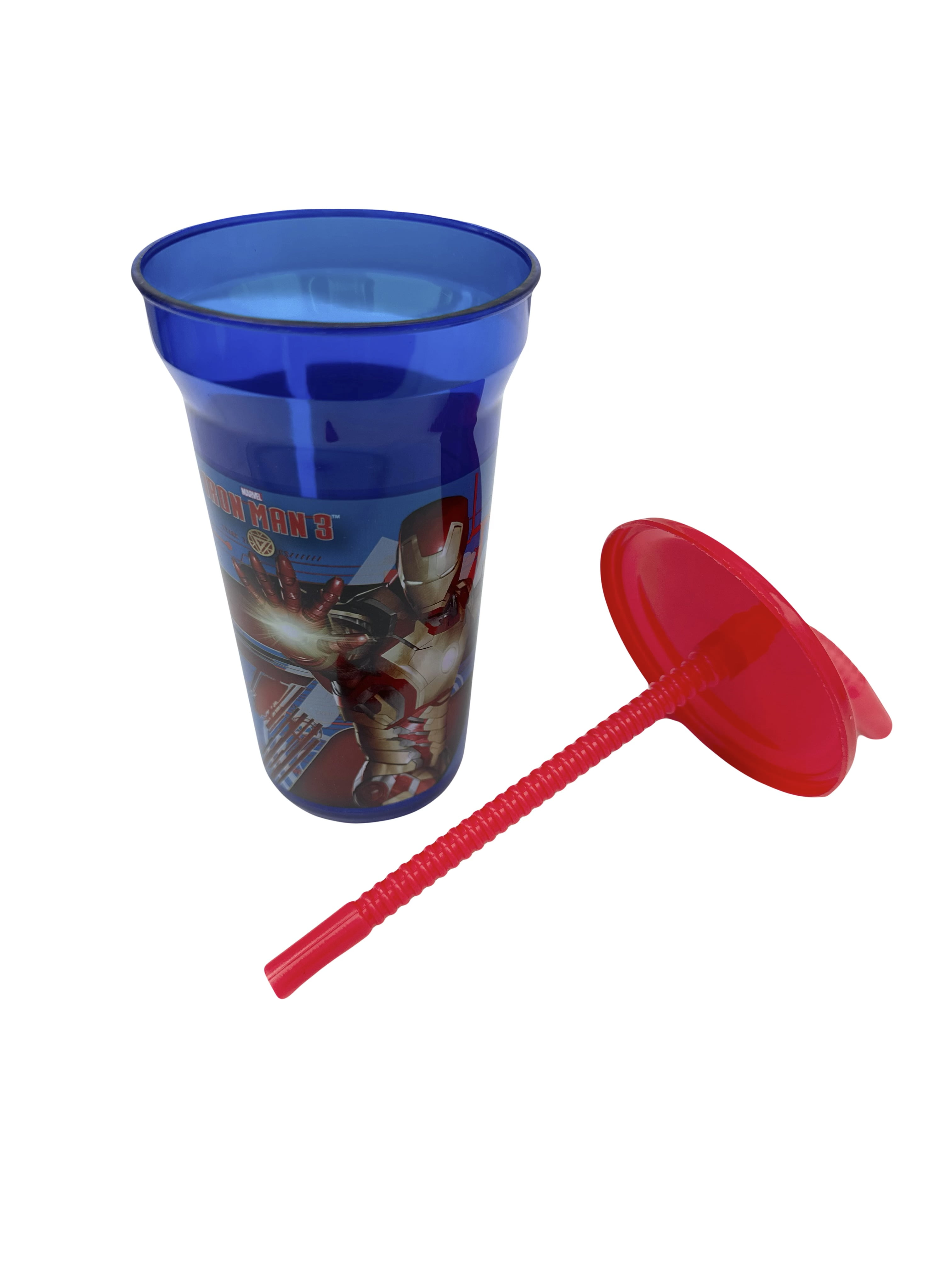 Blue Color Marvel Iron Man Cup - Superhero Iron Man Sipping Cup ...