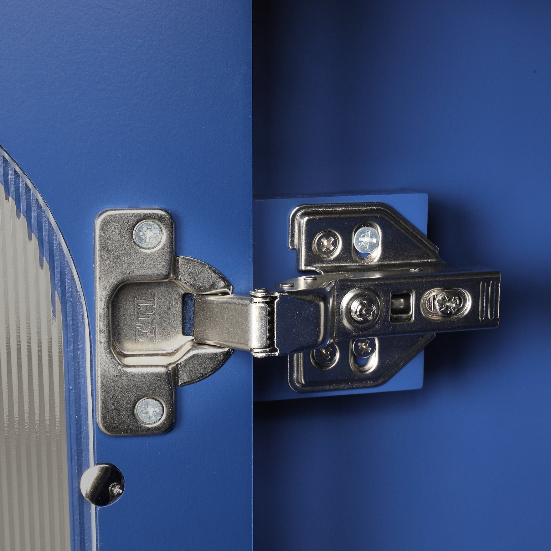 Blue Color & Modern Style - Enclosed Storage - Bathroom - Keep Items ...