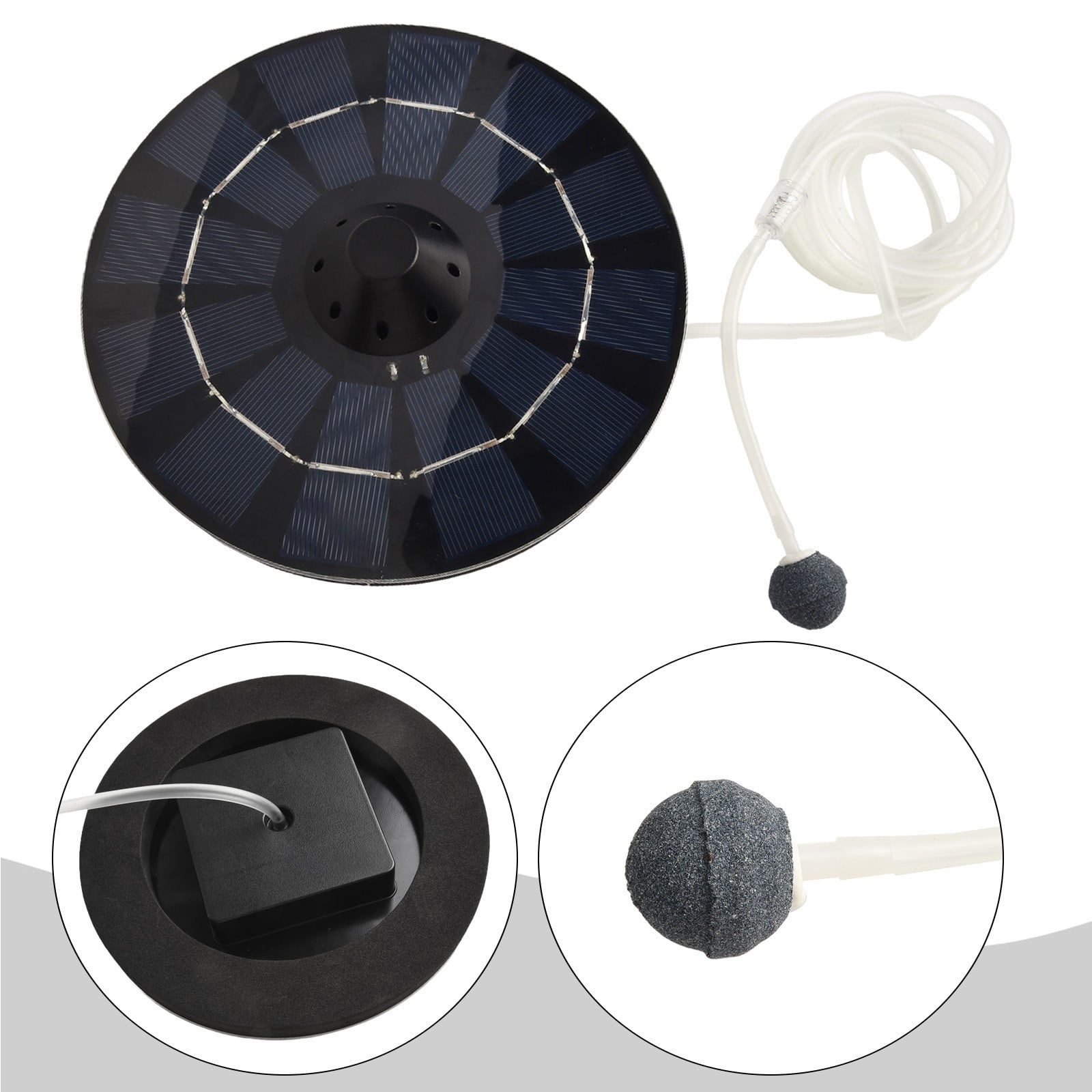 Blue Color Solar Powered Pond Aerator Oxygen Pump for Ponds and Bird ...