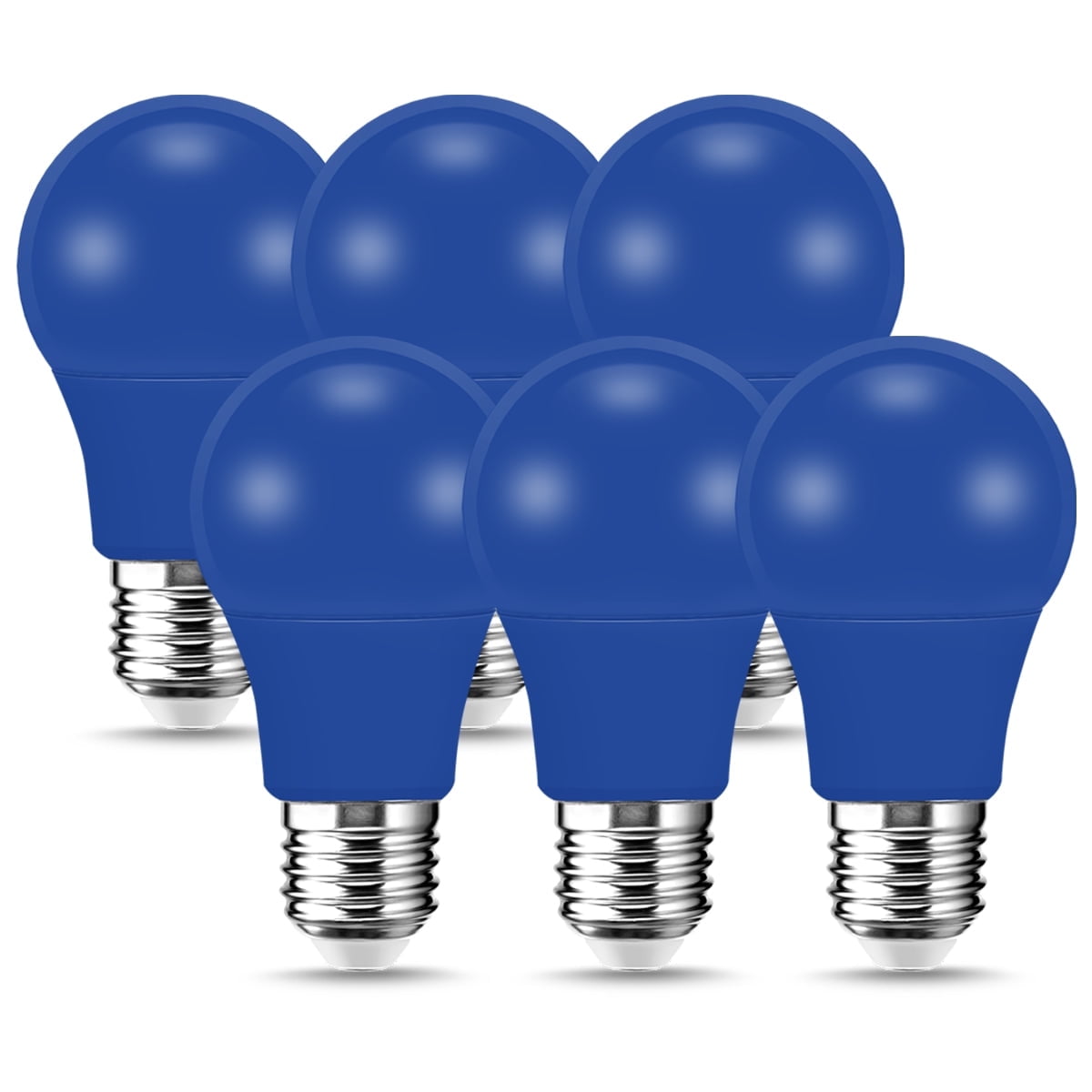 Blue Colored Light Bulb, A19 LED Bulb for Home Lighting, Outdoor, Porch ...