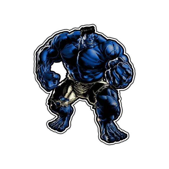 Blue Comic Monster Cartoon Vinyl Decal Sticker - Walmart.com