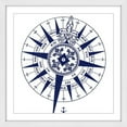 "Blue Compass" Framed Painting Print - Walmart.com