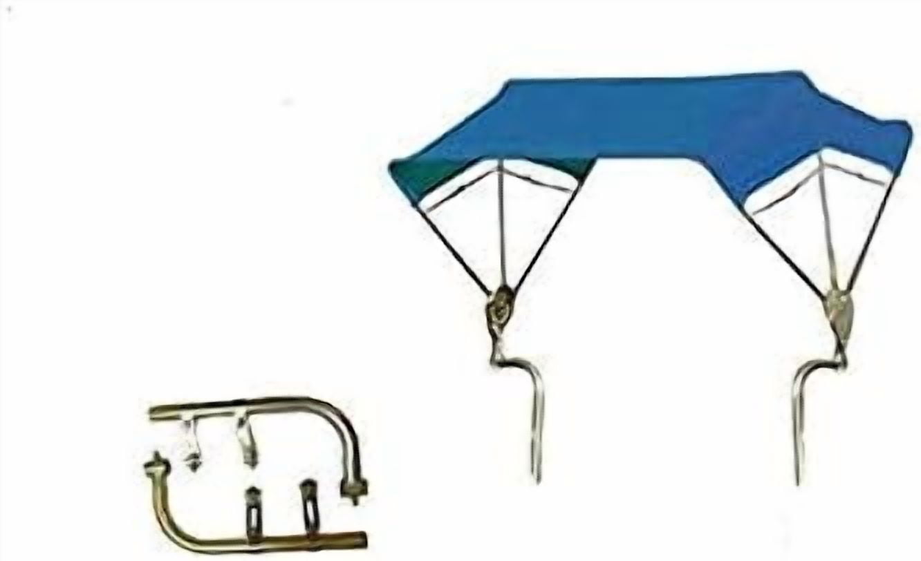 Blue Complete 3 Bow 40" Tractor Umbrella Buggy Top w/fender Mounts TBT3 ...
