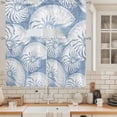 Blue Conch Swag Curtains Valance and Tier Set, Coastal Ocean Beach ...