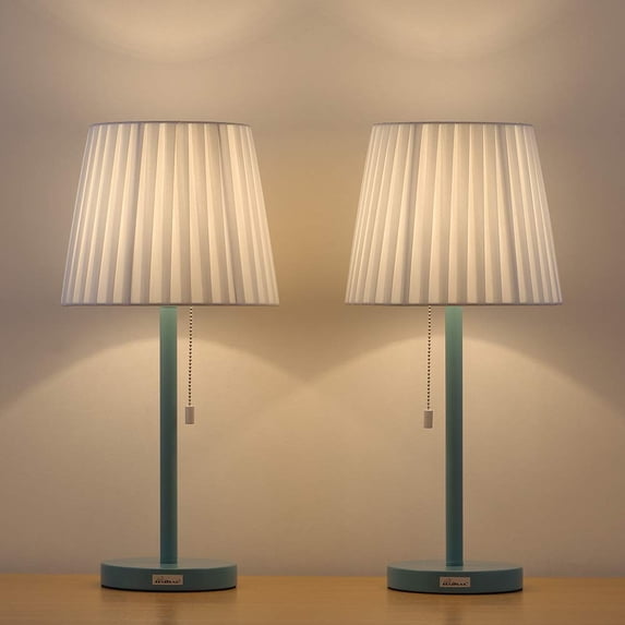 Metal Lamp Table Reading Lamp - Blue Industrial Design - Walmart.com