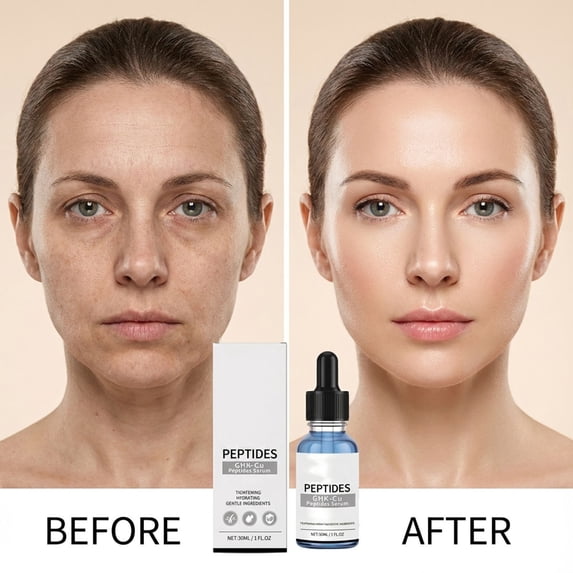 Blue Copper Peptide Facial Serum, 30ml Firming & Repairing Anti-Aging ...