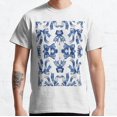Blue Coquette Bow Pattern Classic T-shirt - Walmart.com