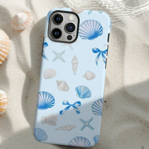 Blue Coquette Seashell Preppy Coastal Cowgirl Phone Case with iPhone 11 ...