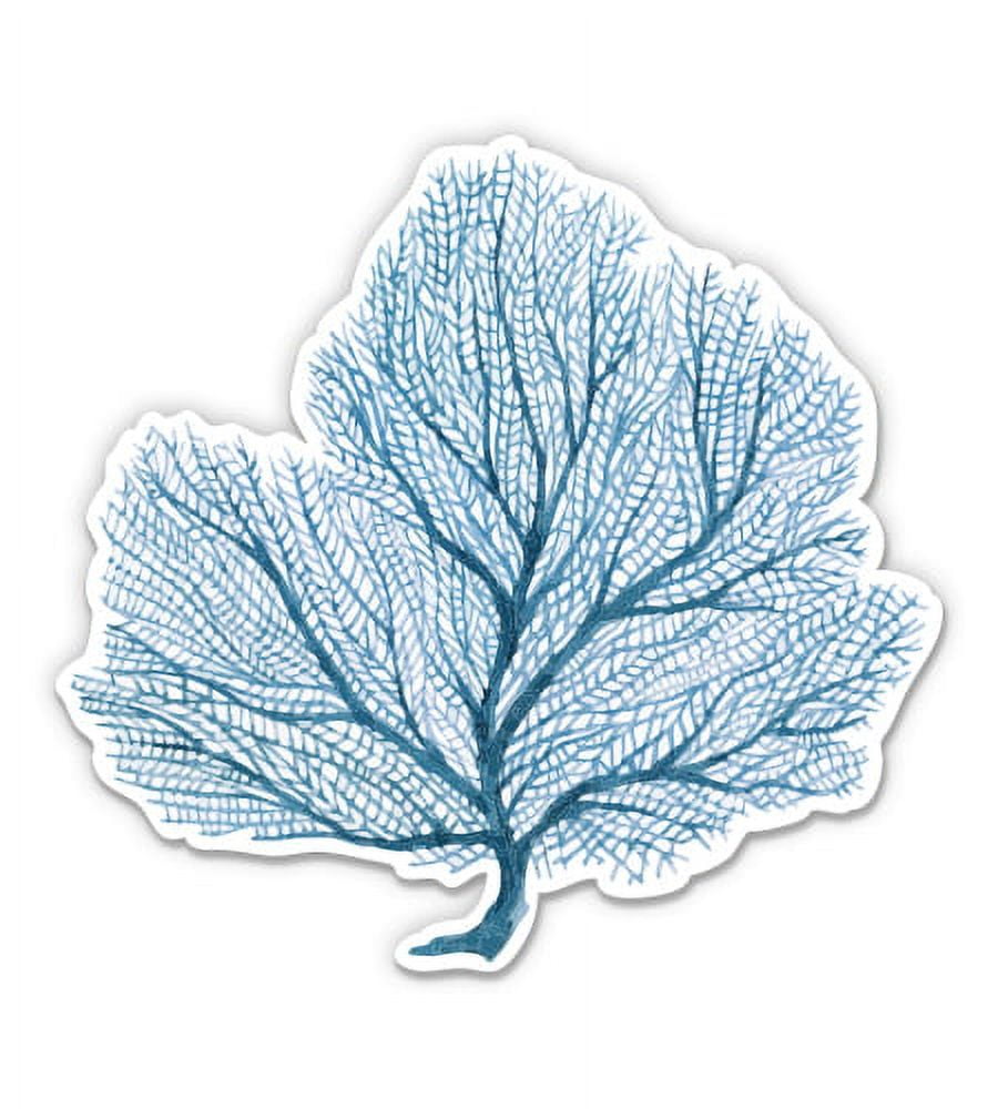 Blue Coral - 12" Vinyl Sticker Waterproof Decal - Walmart.com