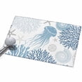 Blue Coral Jellyfish Area Rugs 2x3ft Starfish Seashell Floor Rug Non ...