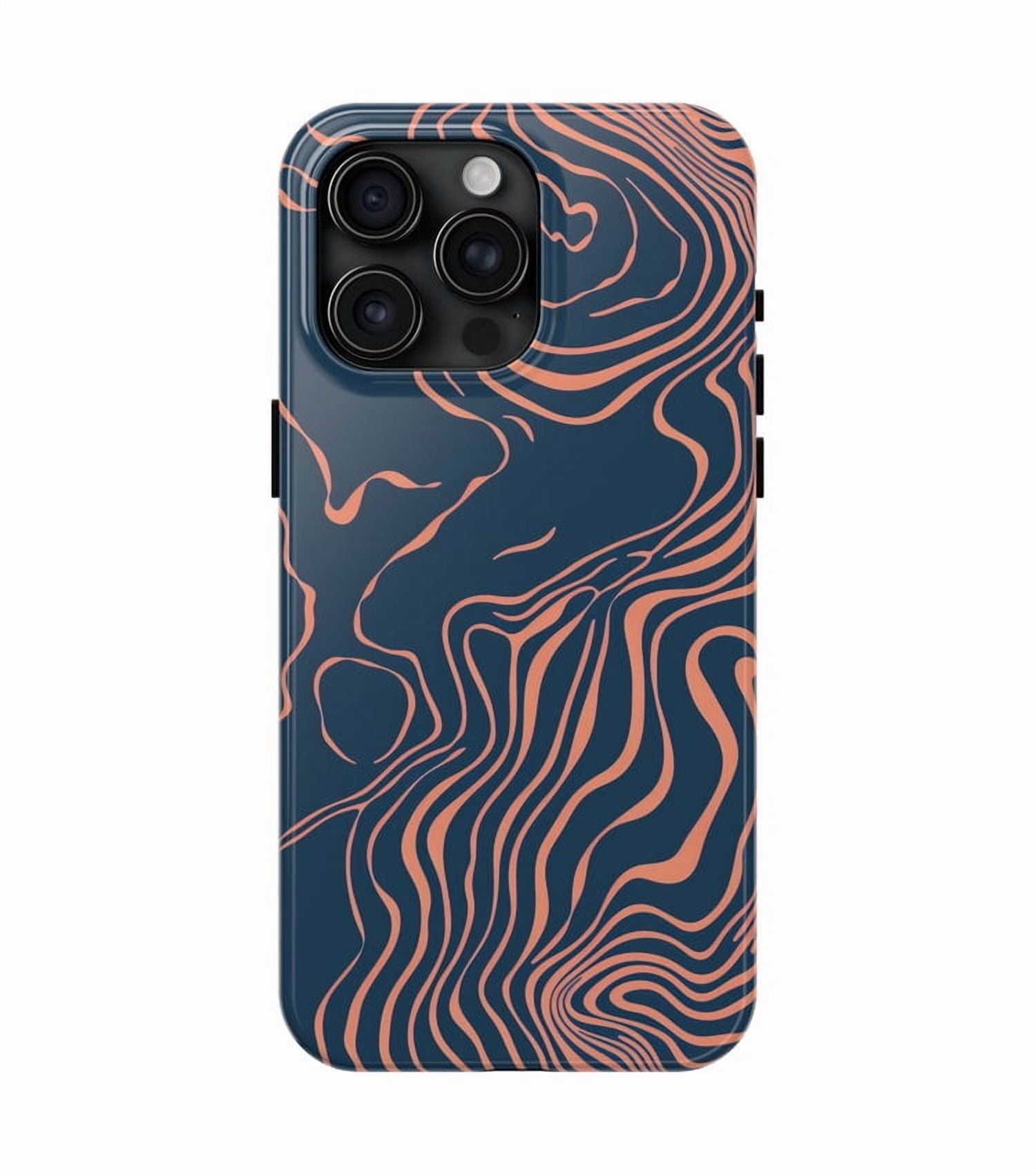 Blue Coral Texture Design Aesthetic Phone Case for iPhone 11-17 Pro Max ...