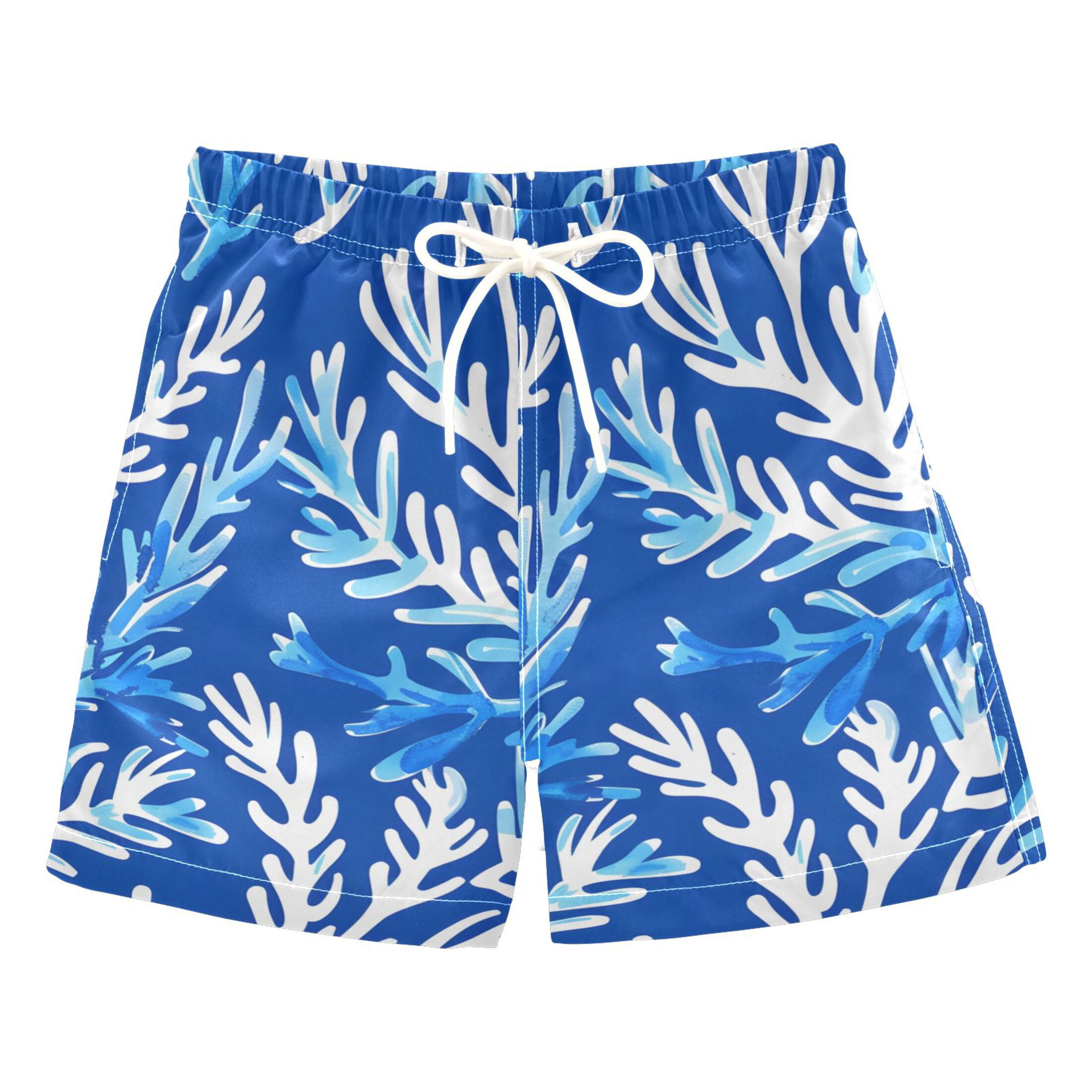 Blue Corals Boys' Swim Trunks Board Shorts Beach Pants Bathing Bottoms ...