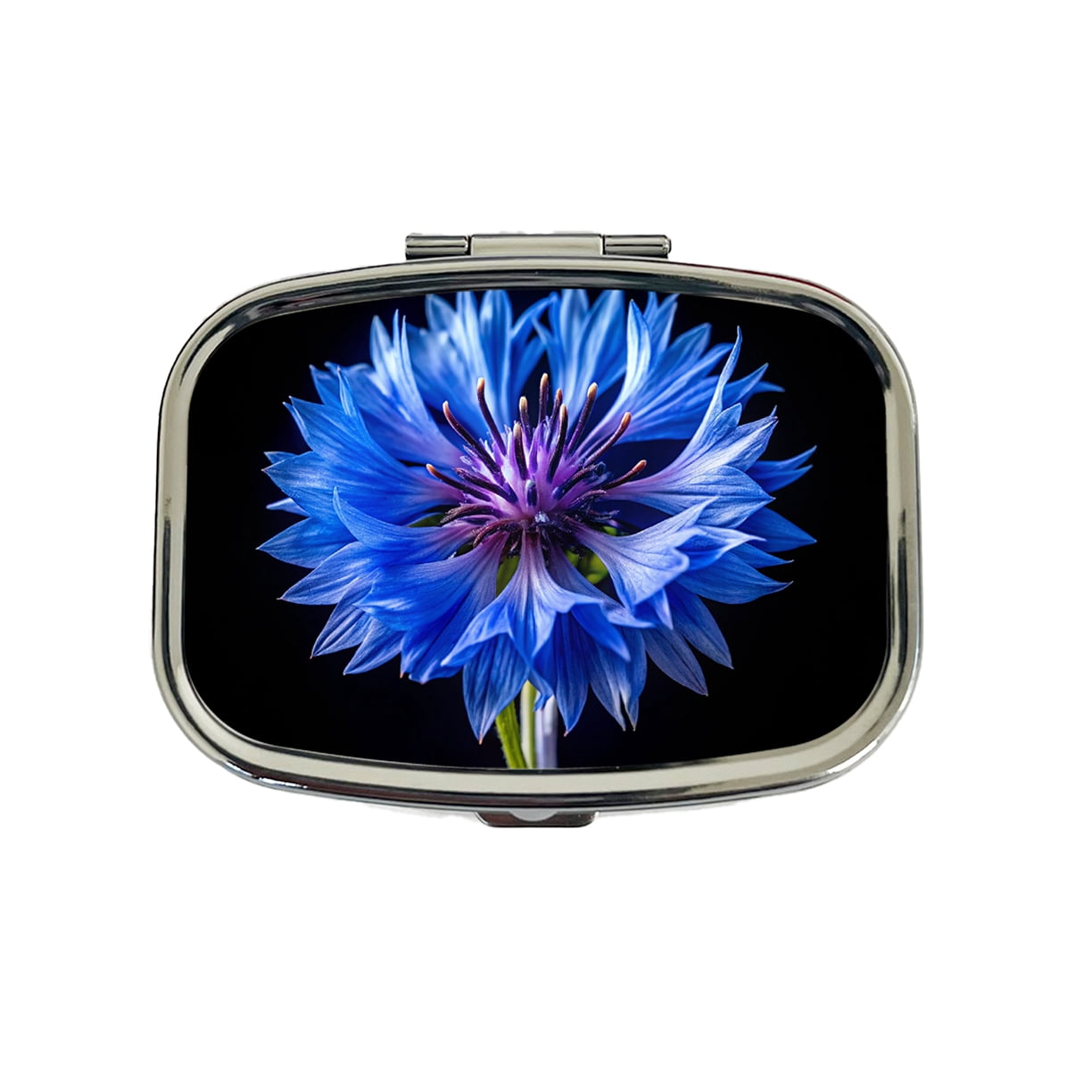 Blue Cornflower Photo Small Travel Handbag Pill Box Case - Walmart.com