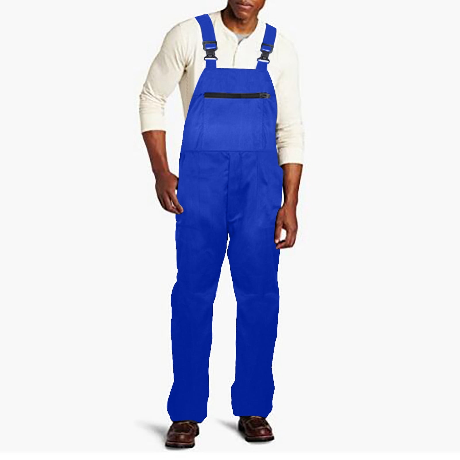 Blue Cotton Workwear Work Big & Tall Men's Suits, Men's Denim Bib ...
