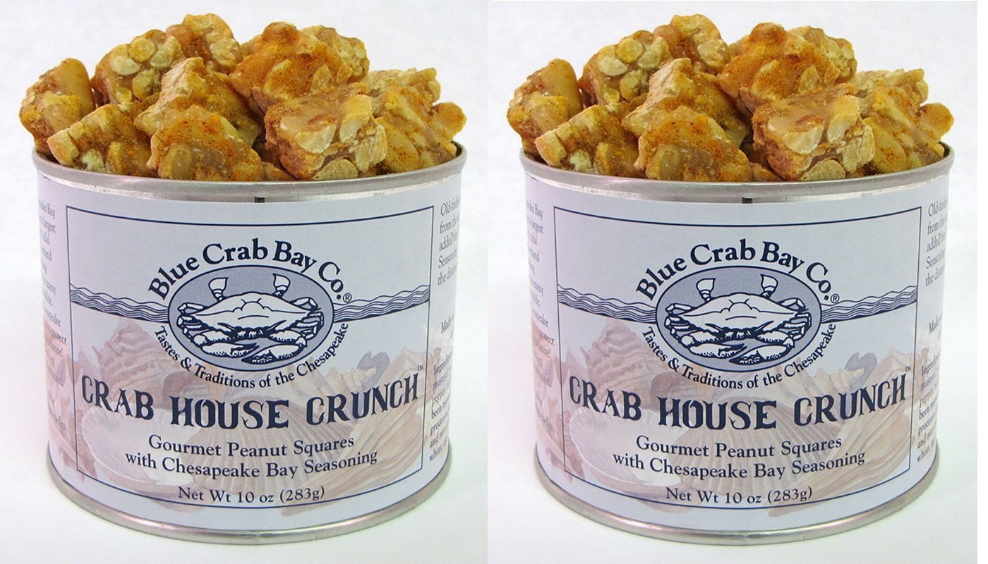 Blue Crab Bay "Crab House Crunch" - 12 oz. Tins (Pack of 2) - Peanut ...