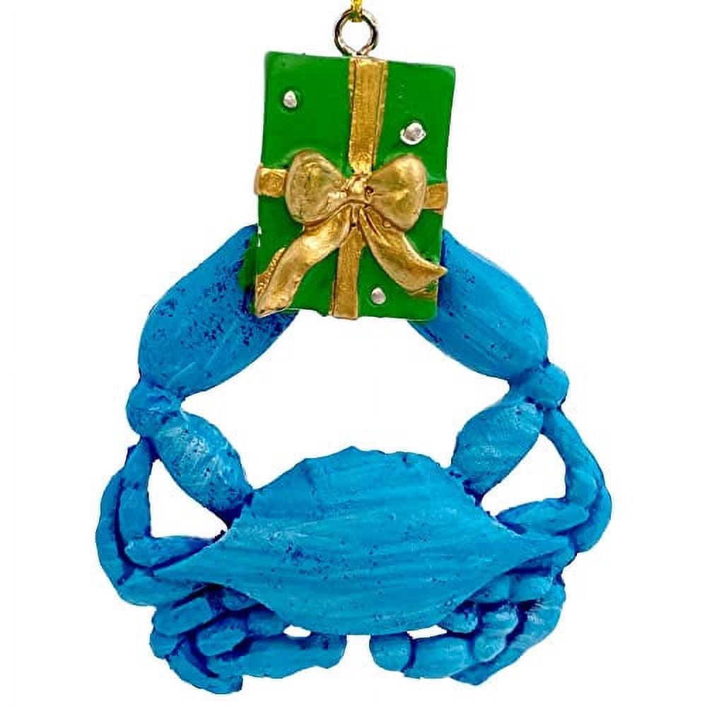 Blue Crab Christmas Tree Ornament - Beach Coastal Nautical Theme ...