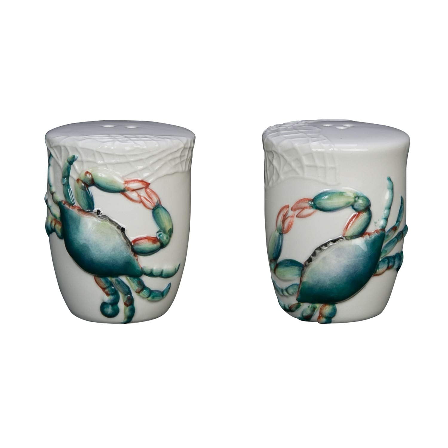 Beachcombers Coastal Nautical Ocean Sea Maryland Blue Crab Ceramic Salt ...