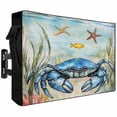 Blue Crab Outdoor TV Cover 40 to 43 inch Ocean Coral Starfish Fish ...