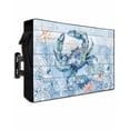 Blue Crab Outdoor TV Cover 60 to 65 inch Ocean Coral Starfish Vintage ...