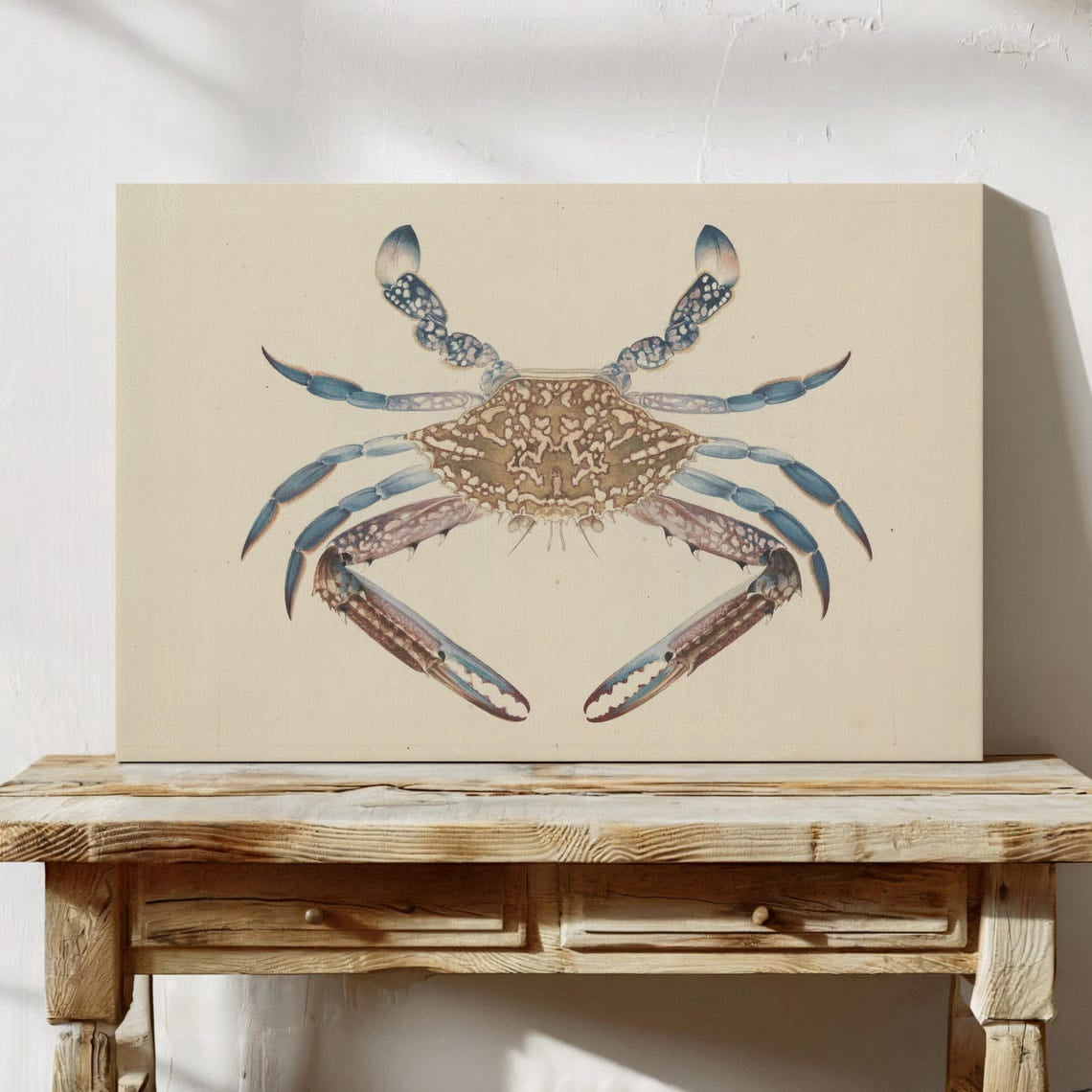 Blue Crab Poster, Ocean Animal Poster, Antique Animal, Vintage Poster ...