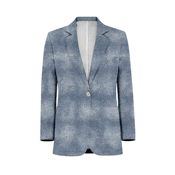 Blue Cracked Paint Texture Customized Men's Suits full man Shawl Collar ...