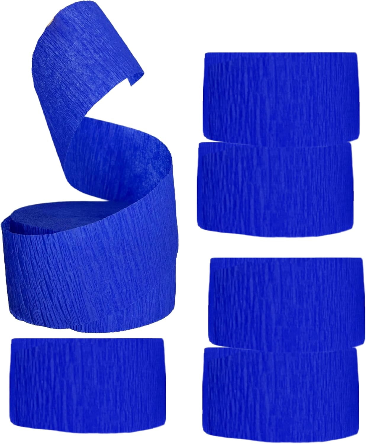 Blue Crepe Paper Streamers, 6 Rolls, Made in - Walmart.com