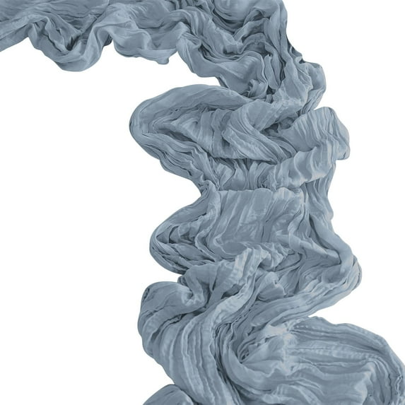 Blue Crepe Table Runner, Balinese Gauze Tablecloth With Nylon Spandex ...