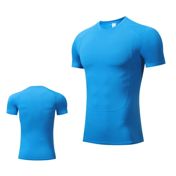 Blue Crewneck Coats for Man Fall Winter Short Sleeve Bodycon Work ...