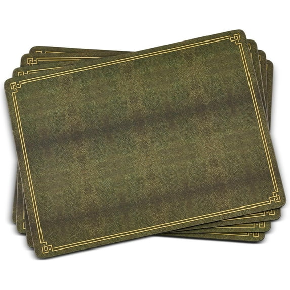 Blue Croc Leather Placemats Set of 4 \u2013 (15.7" x 11.7") Table Mats ...