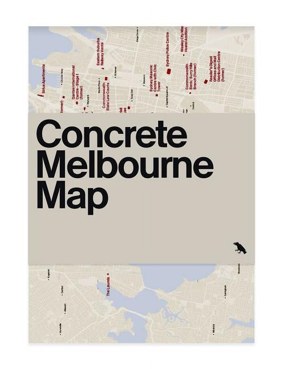 Blue Crow Media Architecture Maps: Concrete Melbourne Map: Guide Map to ...