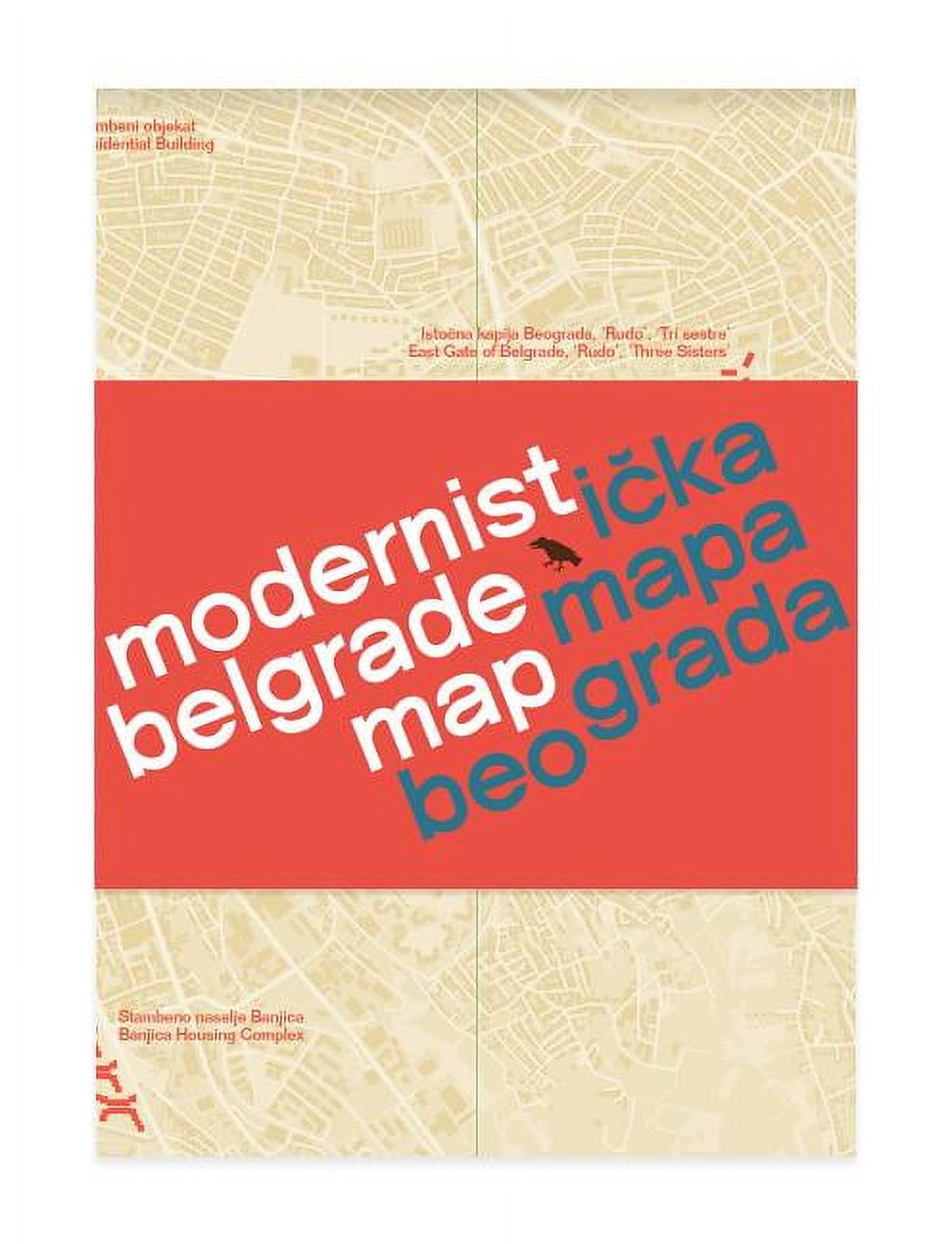 Blue Crow Media Architecture Maps: Modernist Belgrade Map ...