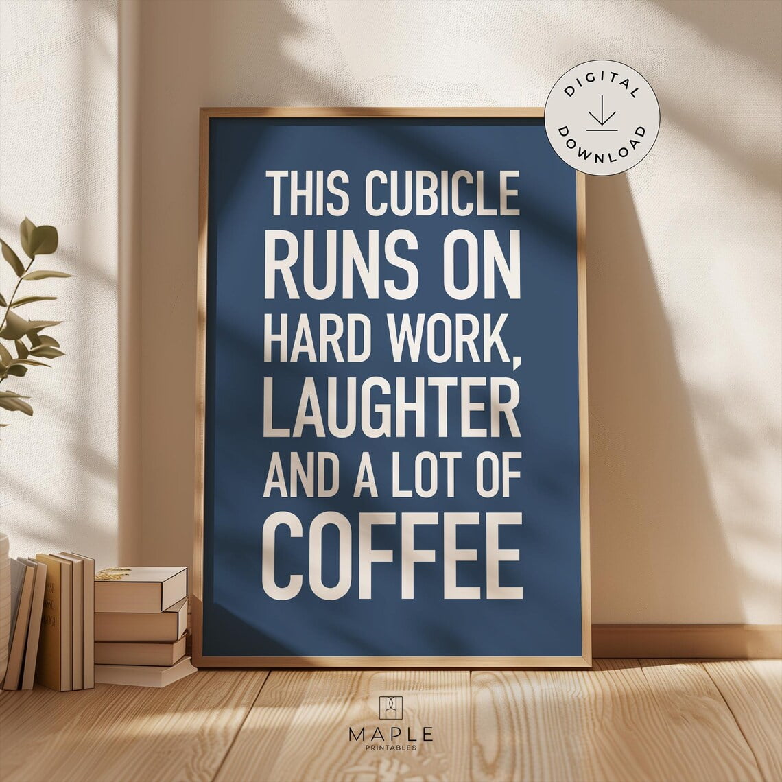 Blue Cubicle Decor, Wall Art For Office Cubicle, Coworker Bestie, This ...