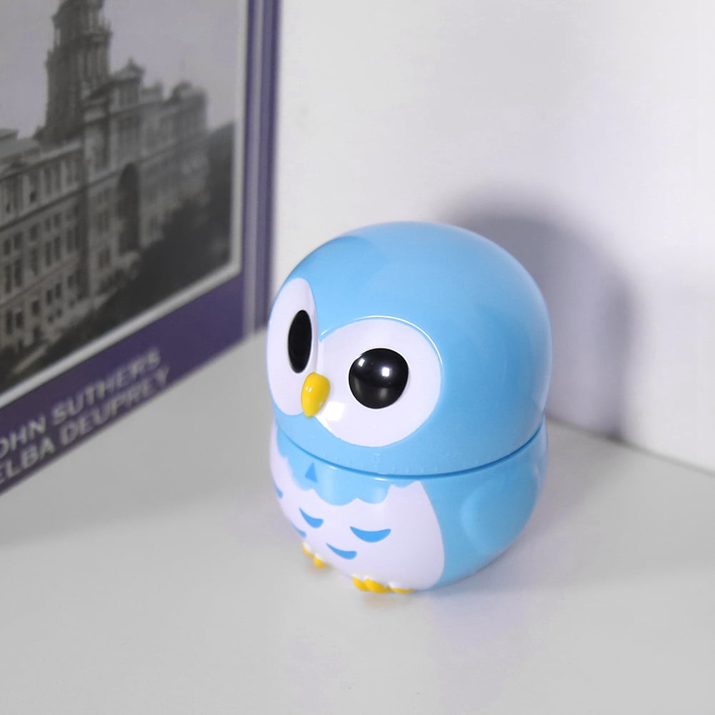 Blue Cute Owl Kitchen Manual Timer Mechanical Cooking Counters Clock ...