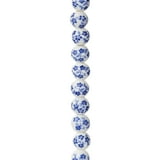 Blue Daisy Ceramic Round Beads - 8mm by Bead Landing - Walmart.com
