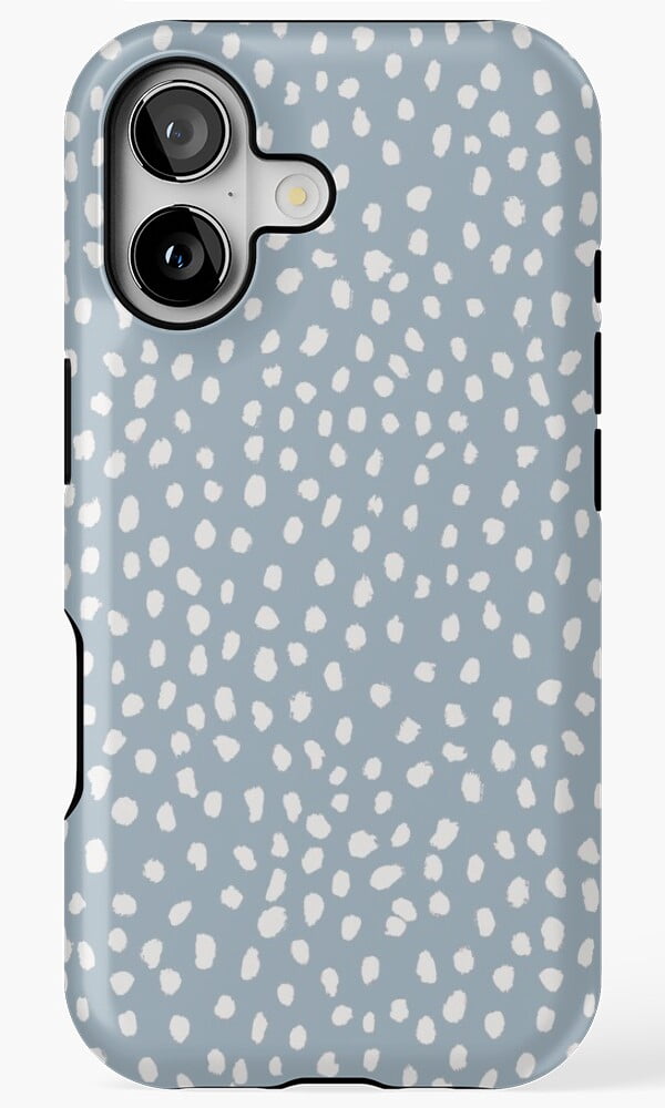 Blue Dalmatian Print Aesthetic Spotted Pattern Cover Phone Case for ...