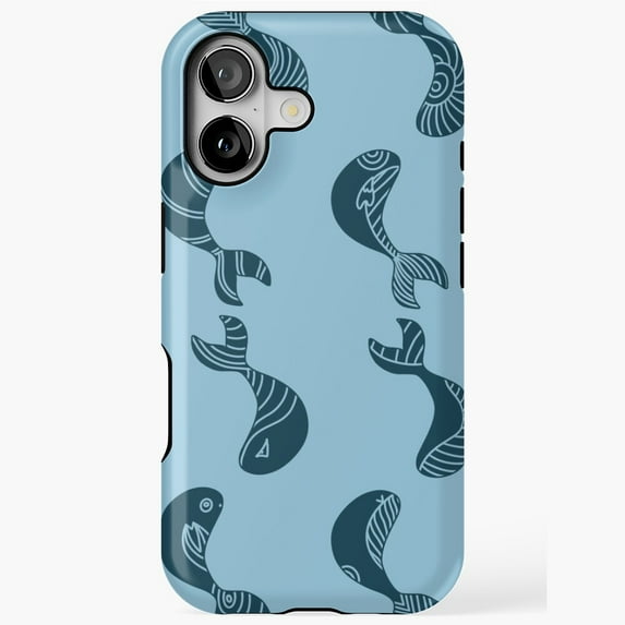 Blue Danube Fish Artistic Ocean Pattern Phone Case 17 16 15 14 13 12 11 ...