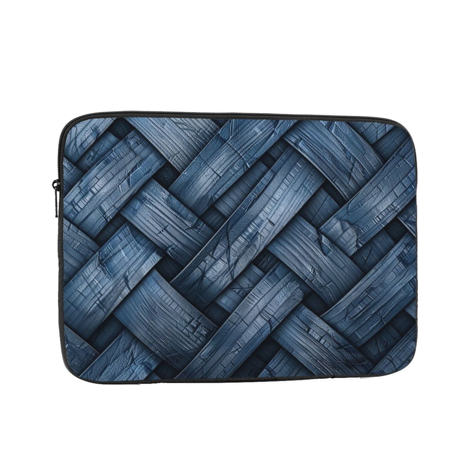 Blue Dark Fabric Mix Laptop Sleeve Bag Compatible With MacBook Air ...