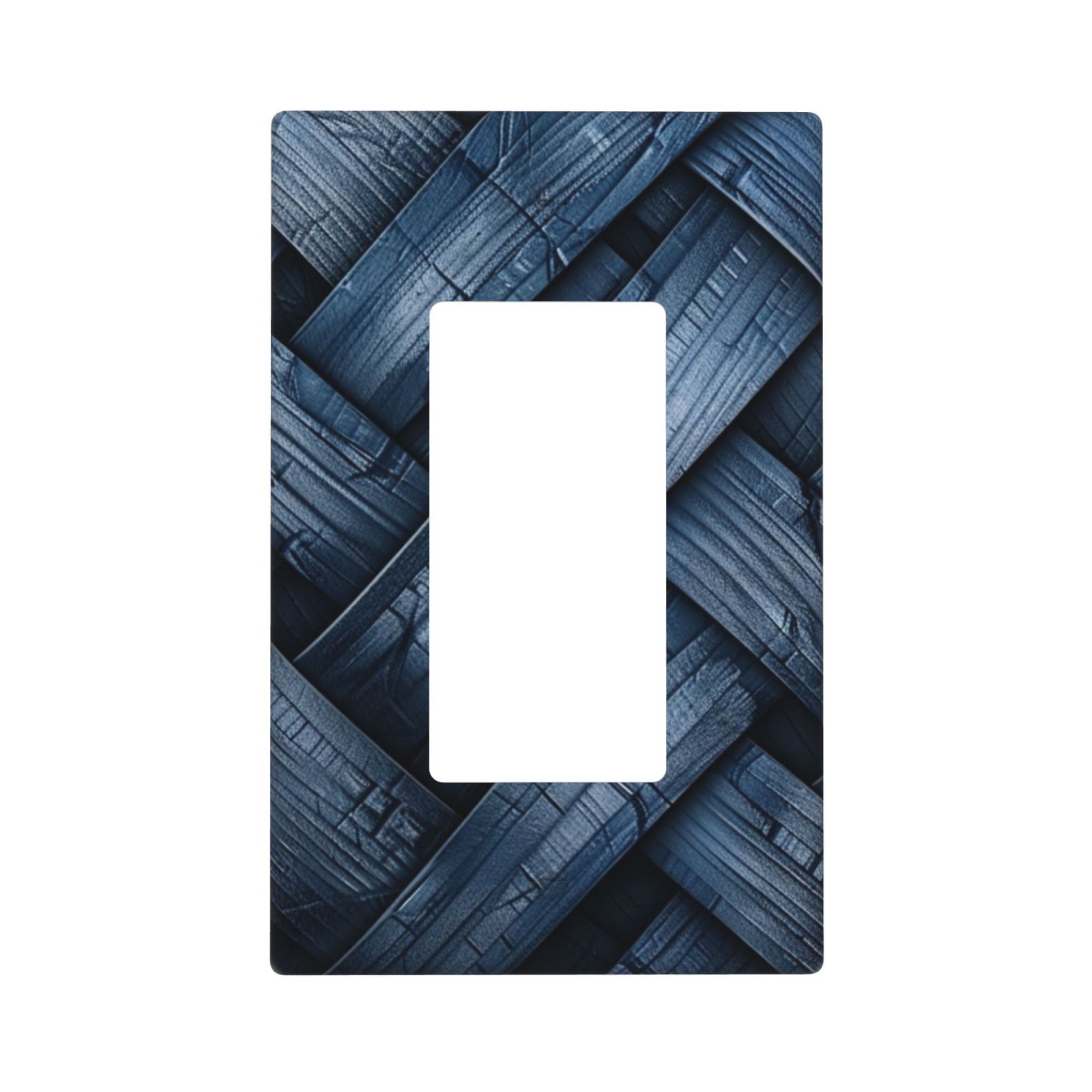 Blue Dark Fabric Mix Light Switch Cover Decorative Switch Plates and ...