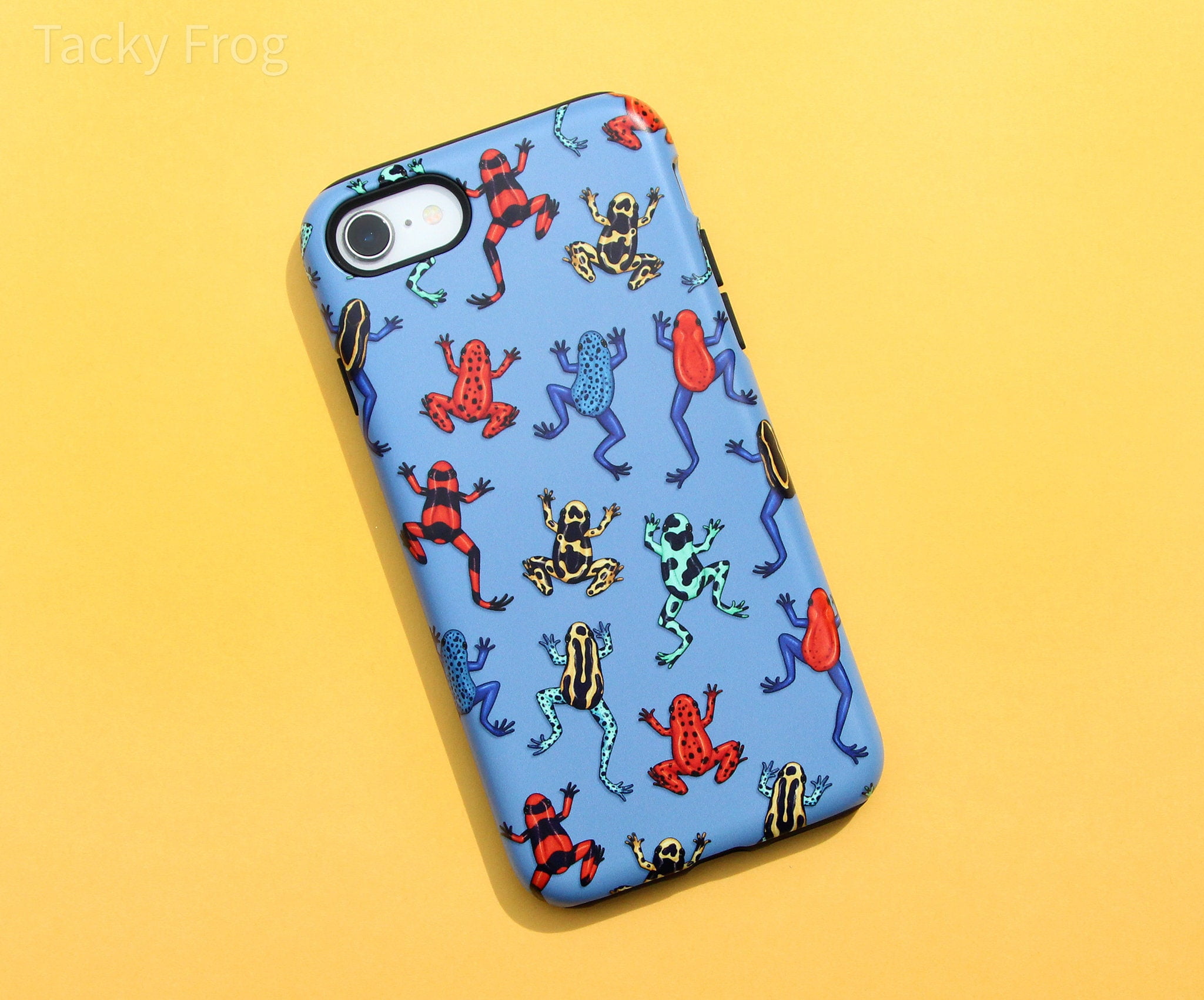 Blue Dart Frog Case With Vibrant Amphibian Nature Pattern for iPhone 17 ...