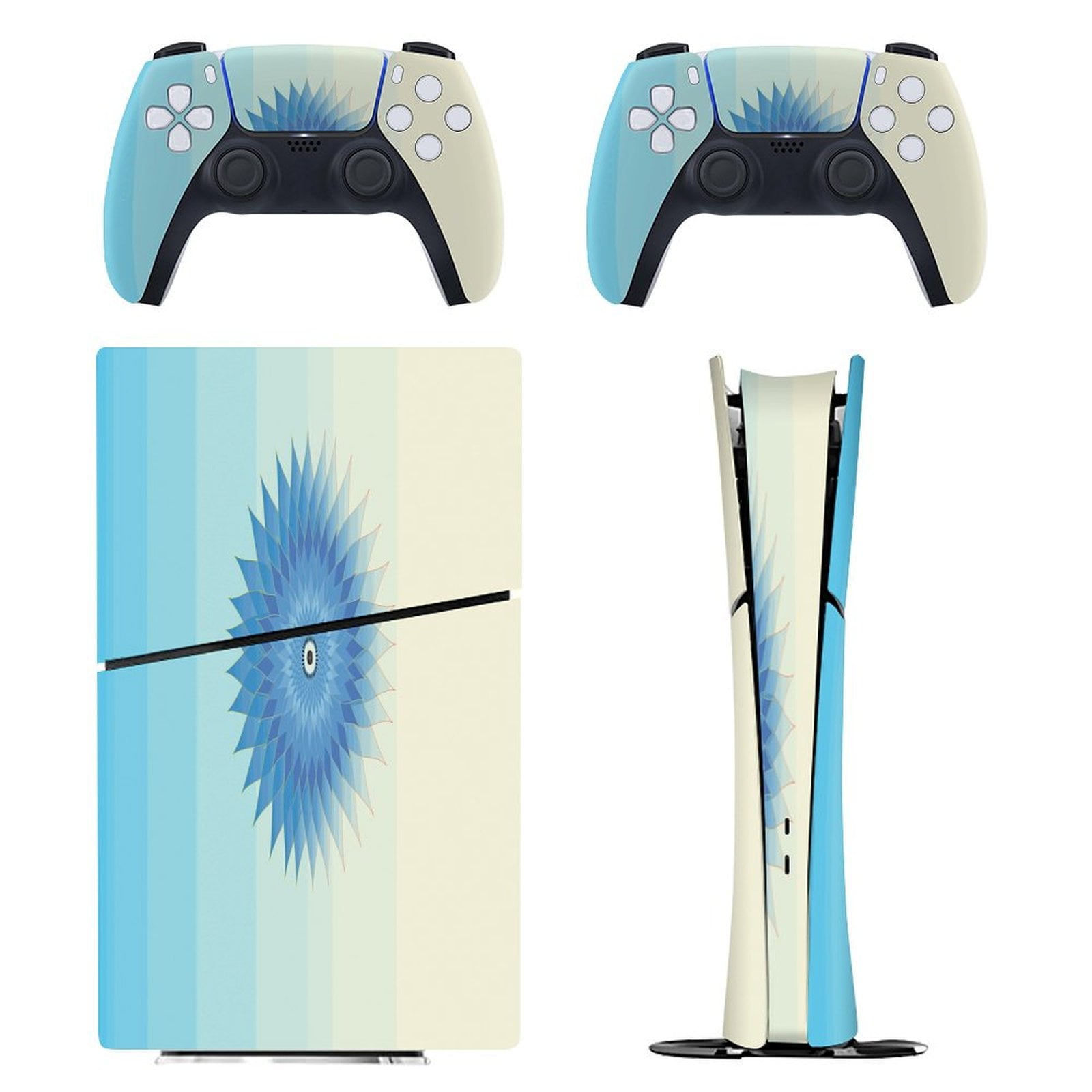 Blue, Datura PS5/PS5 Slim Digital Disc Skin Sticker For Console And ...