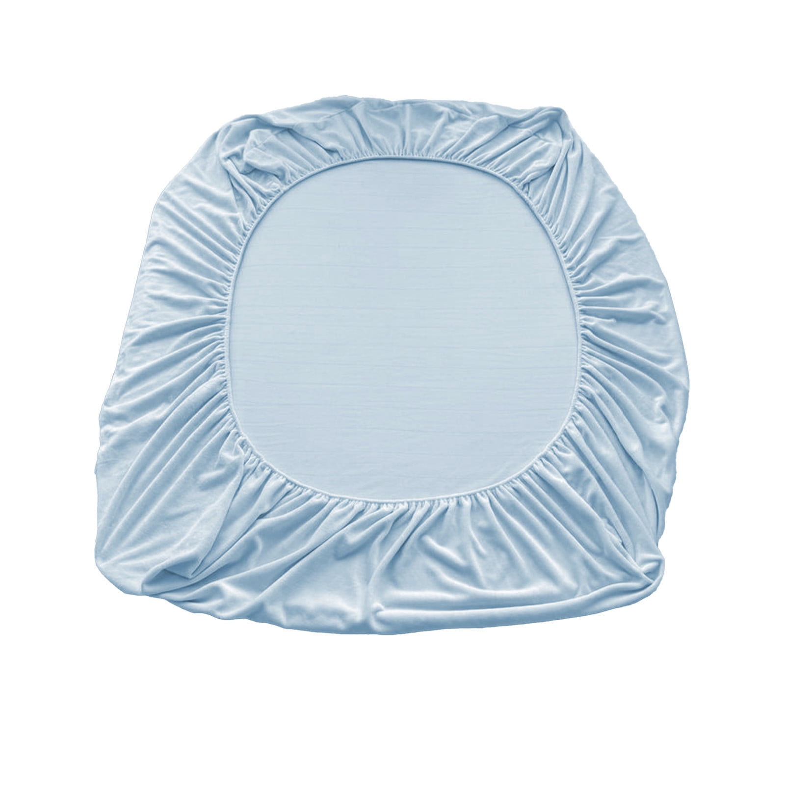 Blue Deep Pocket Fitted Sheet And Bed Cover Set Soft Ultra Fine Plush ...