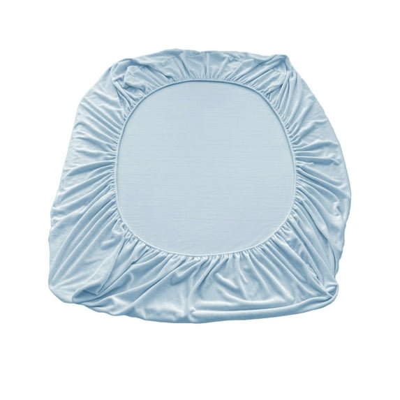 Blue Deep Pocket Fitted Sheet And Bed Cover Set Soft Ultra Fine Plush ...