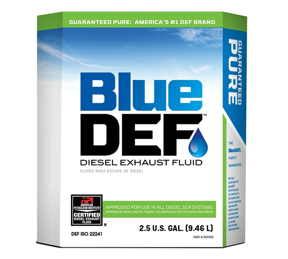 Blue Def Diesel Exhaust Fluid 2.5 Gallon for All Diesel SCR Systems ...