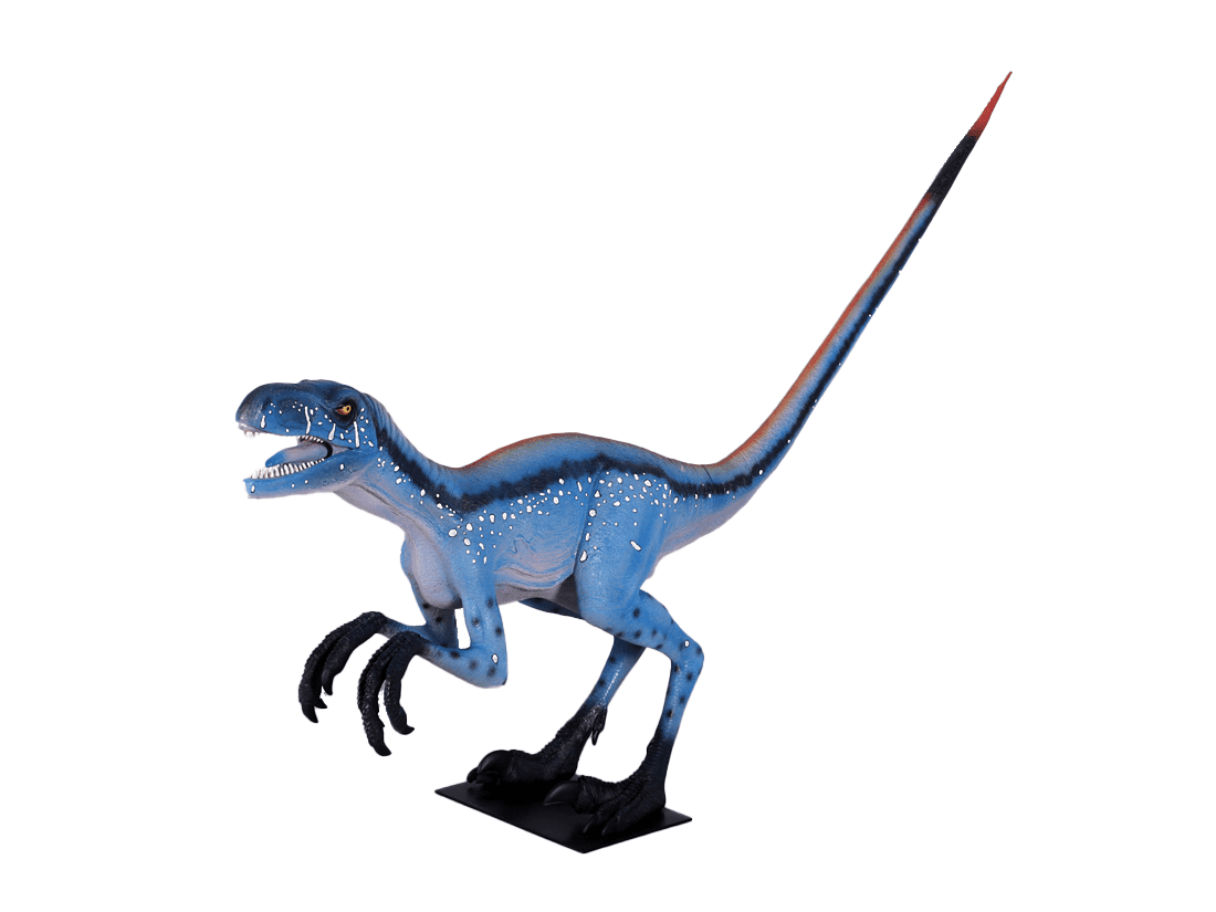 Blue Deinonychus Dinosaur Life Size Statue - Walmart.com