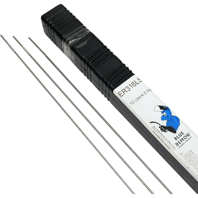 Blue Demon 316LSI X .045 X 36in X 10 lb Box stainless steel TIG welding ...